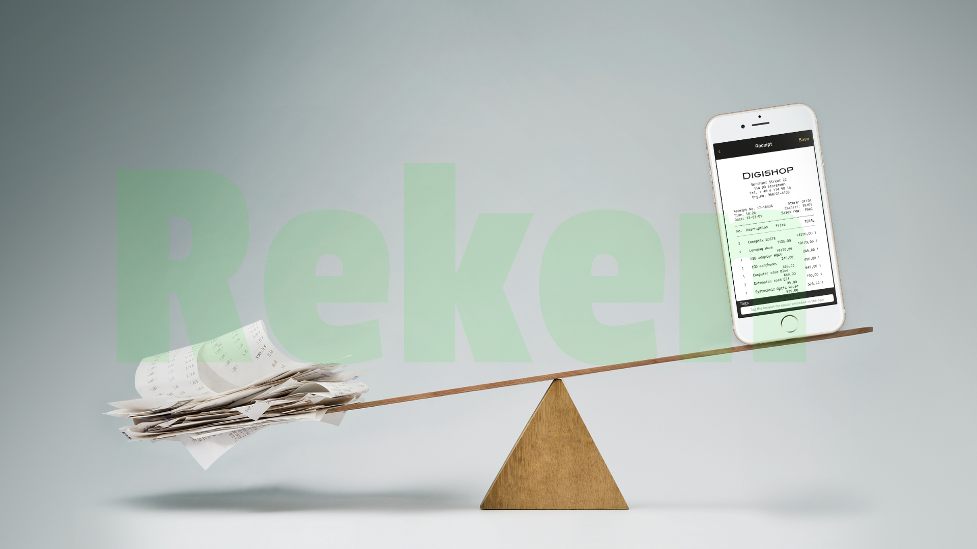 Digital receipts: pros and cons- Reken.io - Smart Receipt Solution